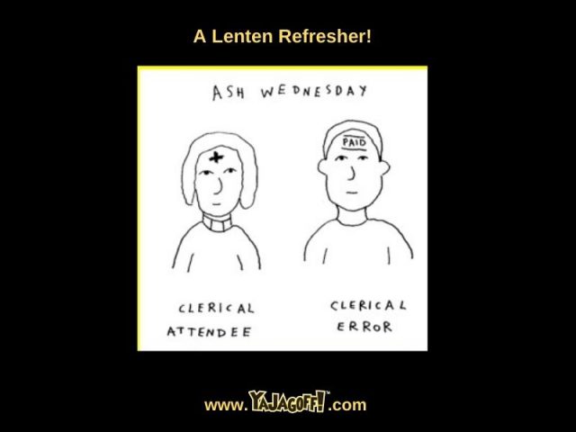 A Lenten Rules Refresher from YaJagoff | Ya Jagoff!!!